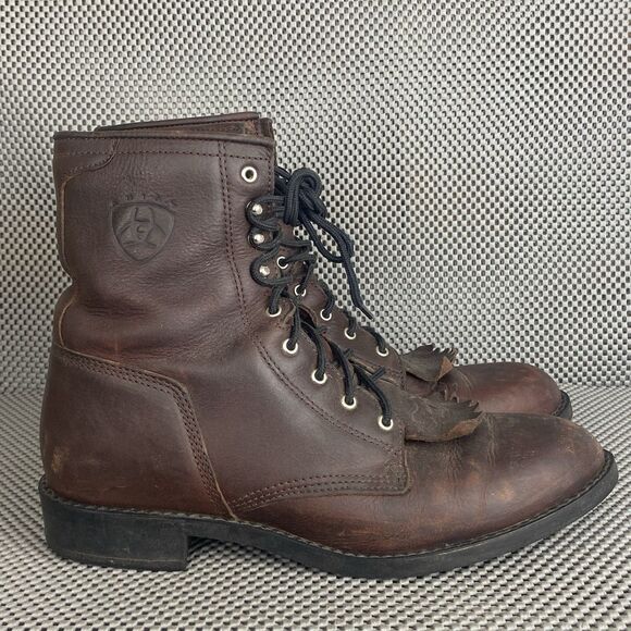 Ariat | Shoes | Ariat Heritage Packer Boots Mens 95 Brown Leather Lace ...